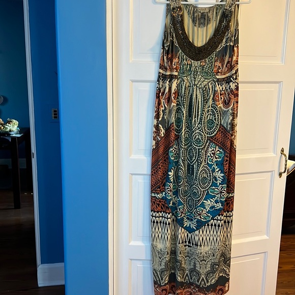 ONE WORLD | Dresses | One World Maxi Dress Medium Pretty Pattern And ...